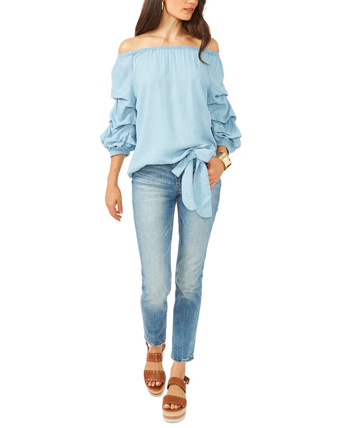 Vince Camuto Balloon Sleeve Off The Shoulder Top Macys