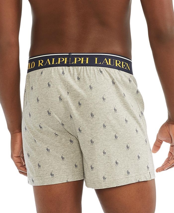 Polo Ralph Lauren Men's Printed Knit Boxers & Reviews - Underwear ...