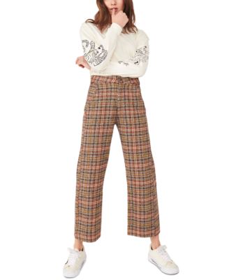 Free People Cotton Shape Up Trouser Pants - Macy's