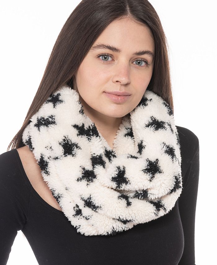 Jenni Printed Sherpa Twisted Cowl, Created for Macy's - Macy's