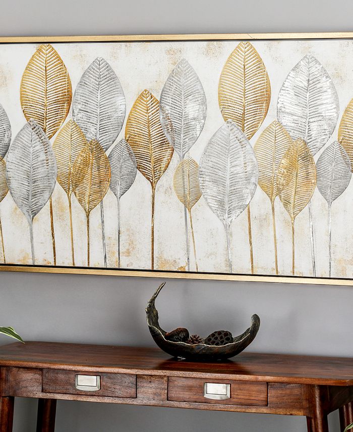 CosmoLiving by Cosmopolitan Brown Contemporary Canvas Wall Art, 27 x 55 ...