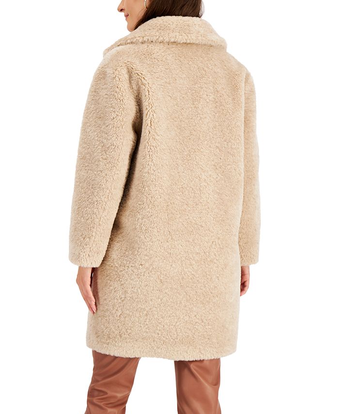 Marella Trama Double-Breasted Teddy Bear Coat - Macy's