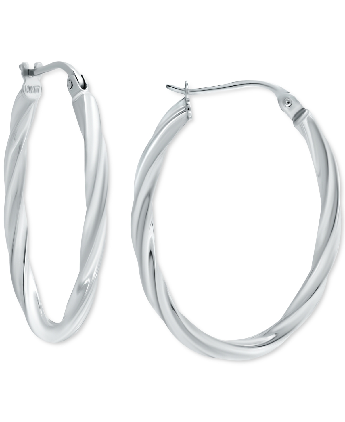 Click here for Giani Bernini Oval Twist Small Hoop Earrings  Crea... prices