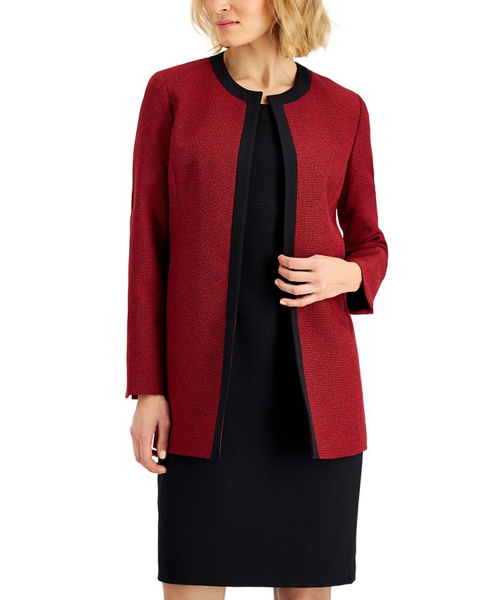 Le Suit Topper Jacket & Sheath Dress Suit - Macy's