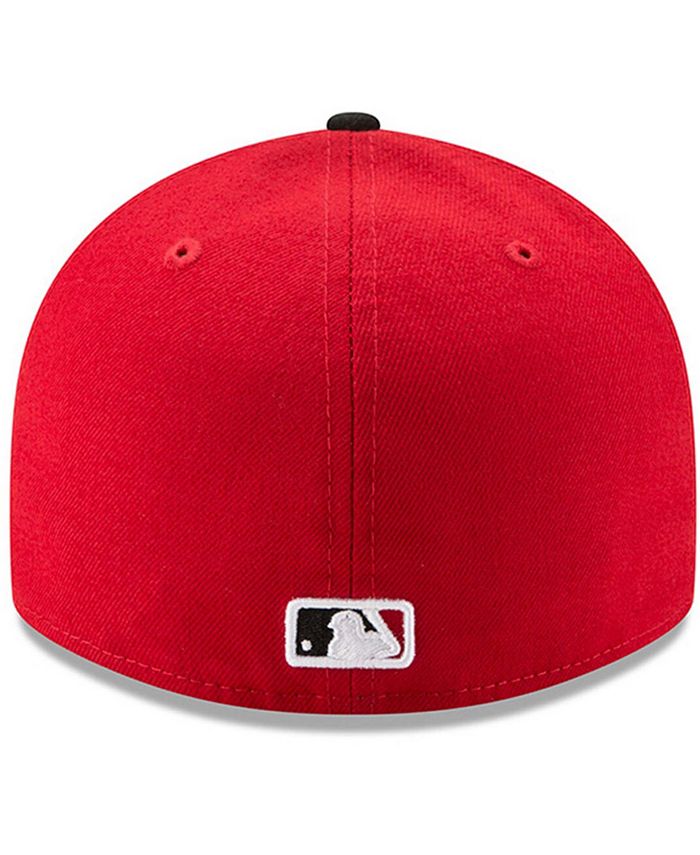 New Era Men's Red/Navy Cincinnati Reds Road Authentic Collection On ...