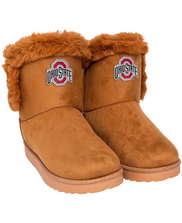 FOCO Forever Collectibles Women's Ohio State Buckeyes Faux Fur Boots ...