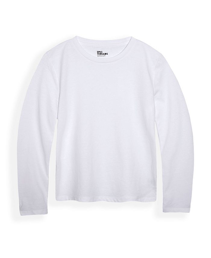 Epic Threads Toddler Boys Long Sleeve Solid T-shirt - Macy's