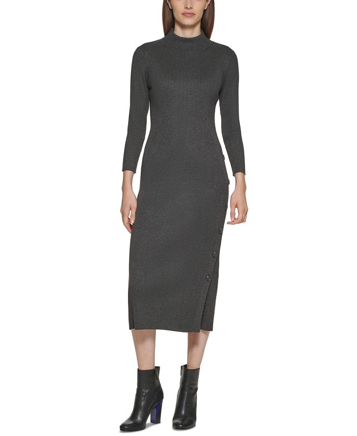 Calvin Klein Mock Neck Sweater Dress Macys