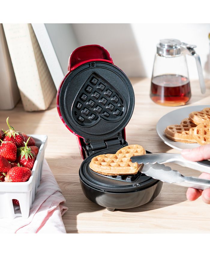 Bella Mini Heart Waffle Maker & Reviews - Small Appliances - Kitchen ...