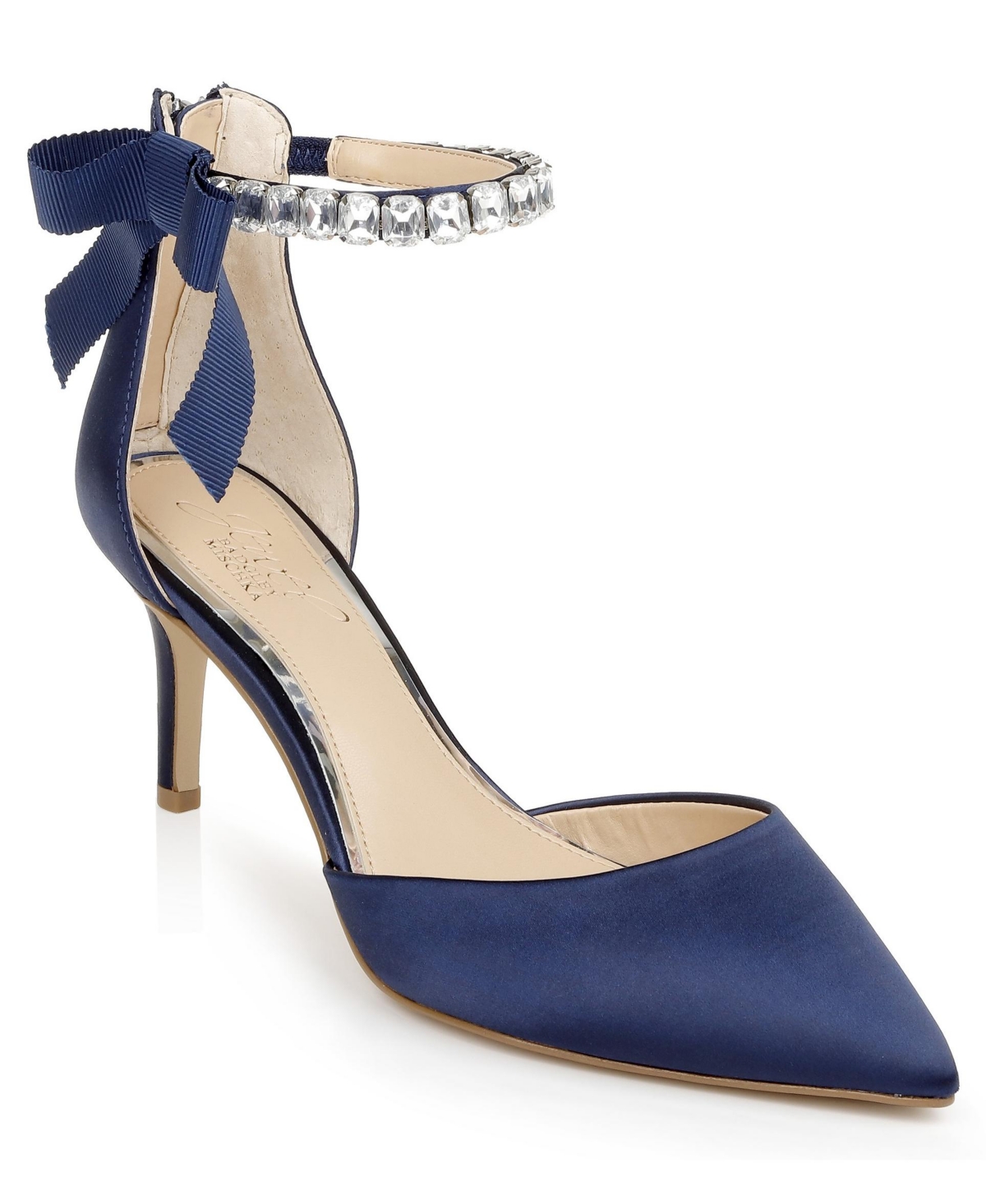 Click here for Jewel Badgley Mischka Womens Jaycee Rhinestone Ank... prices