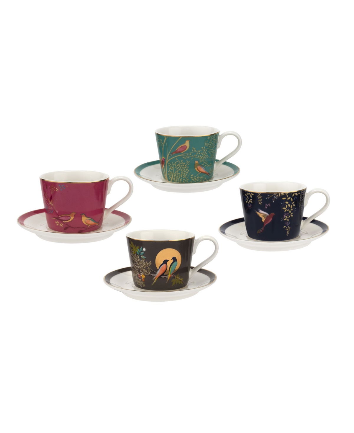 Click here for Sara Miller Espresso Cup and Saucer  Set of 8 - Mu... prices