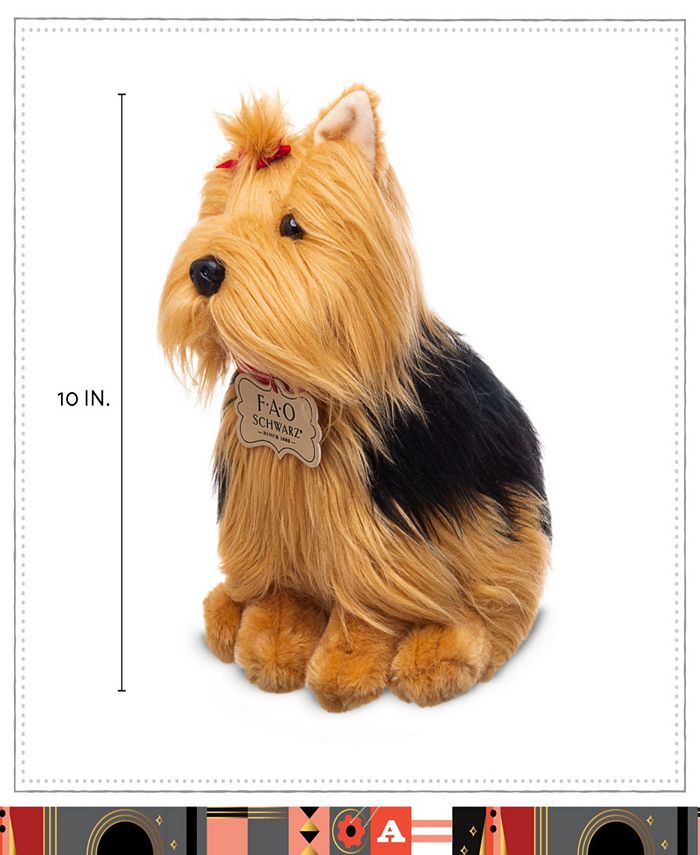 FAO Schwarz Puppy Floppy Yorkie Stuffed Animal Plush Toy - Macy's