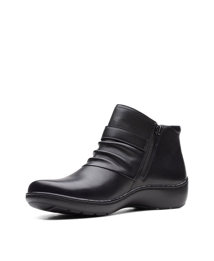 Clarks Women's Collection Cora Ruched Boots & Reviews - Booties - Shoes ...