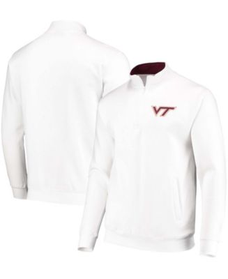 Men's White Virginia Tech Hokies Tortugas Logo Quarter-Zip Jacket - Macy's