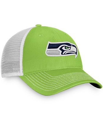 Fanatics Men's Neon Green, White Seattle Seahawks Fundamental Trucker ...