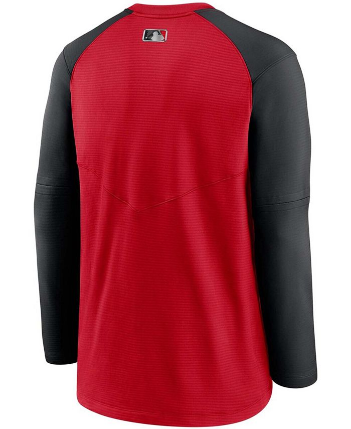 Nike Men's Red, Black Cincinnati Reds Authentic Collection Pregame ...