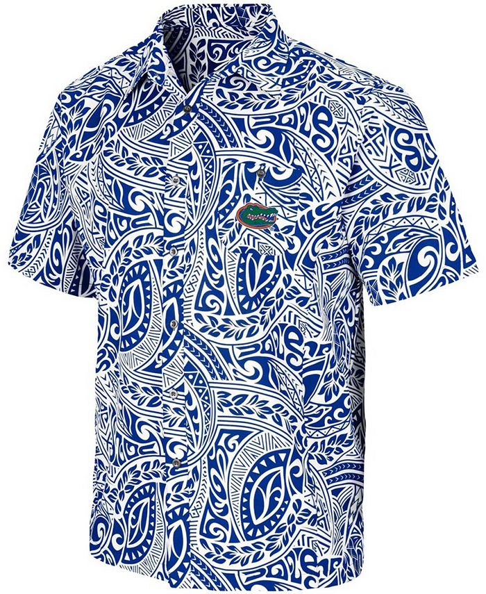 Colosseum Men's Royal Florida Gators Make Like A Tree Camp Button-Up ...