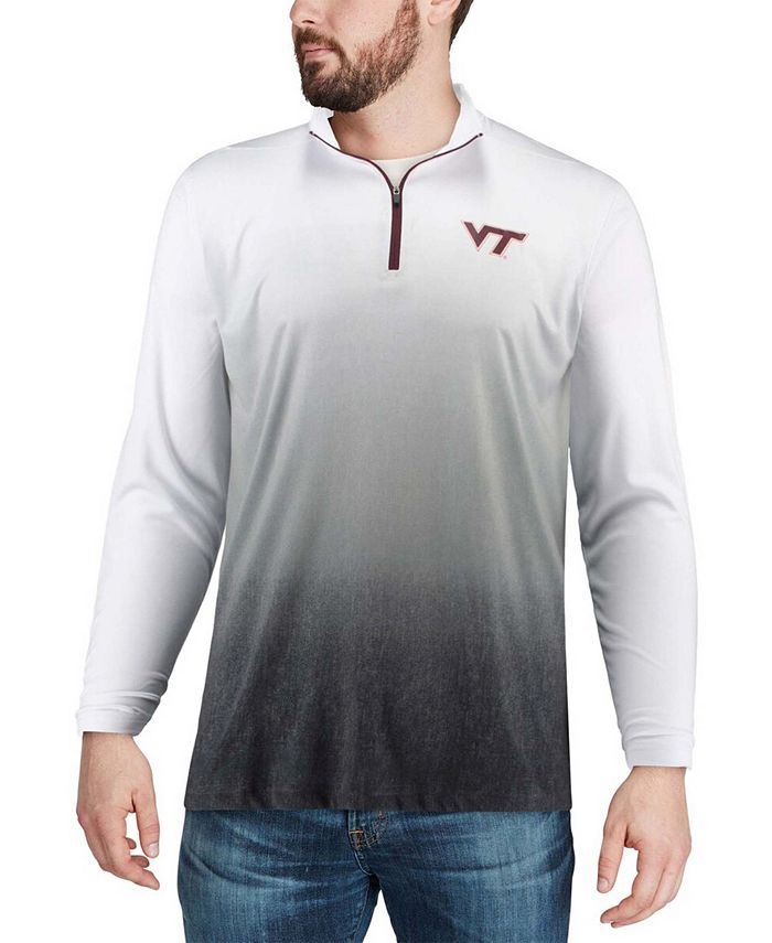 Colosseum Men's Gray Virginia Tech Hokies Magic Team Logo Quarter-Zip ...