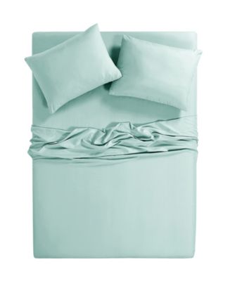 WellBeing 4 Piece Solid 1200 Thread Count Sheet Set, Full - Macy's