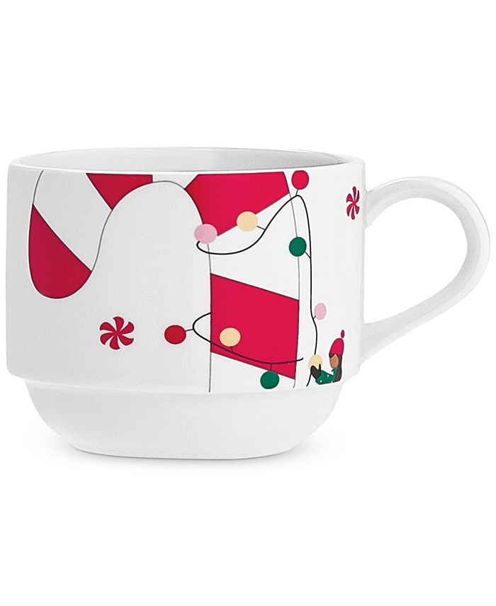 The Cellar Holiday Stackable Mugs, Set of 4, Created for Macy's - Macy's