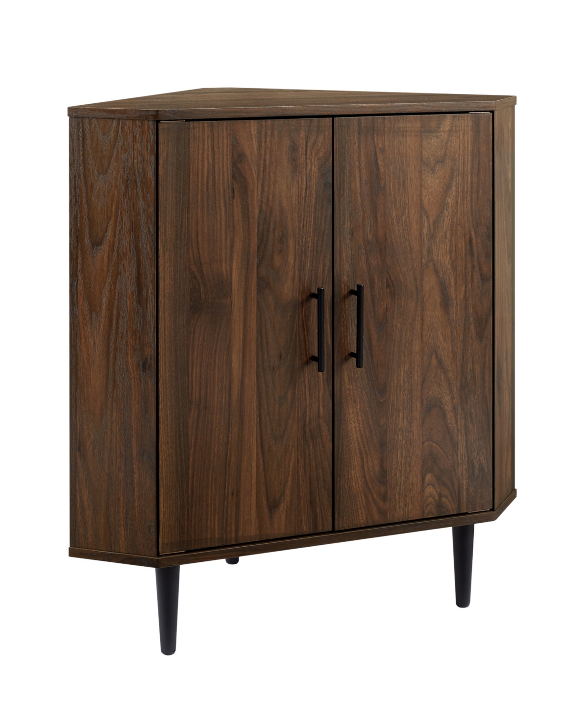 Click here for Contemporary Double Door Corner Accent Cabinet - D... prices