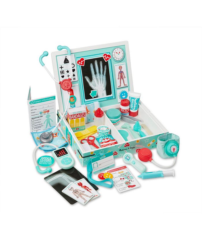 Melissa and Doug Deluxe Doctor's Office 46 Piece Play Set - Macy's