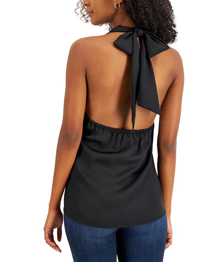 INC International Concepts Twill Halter Top, Created for Macy's - Macy's