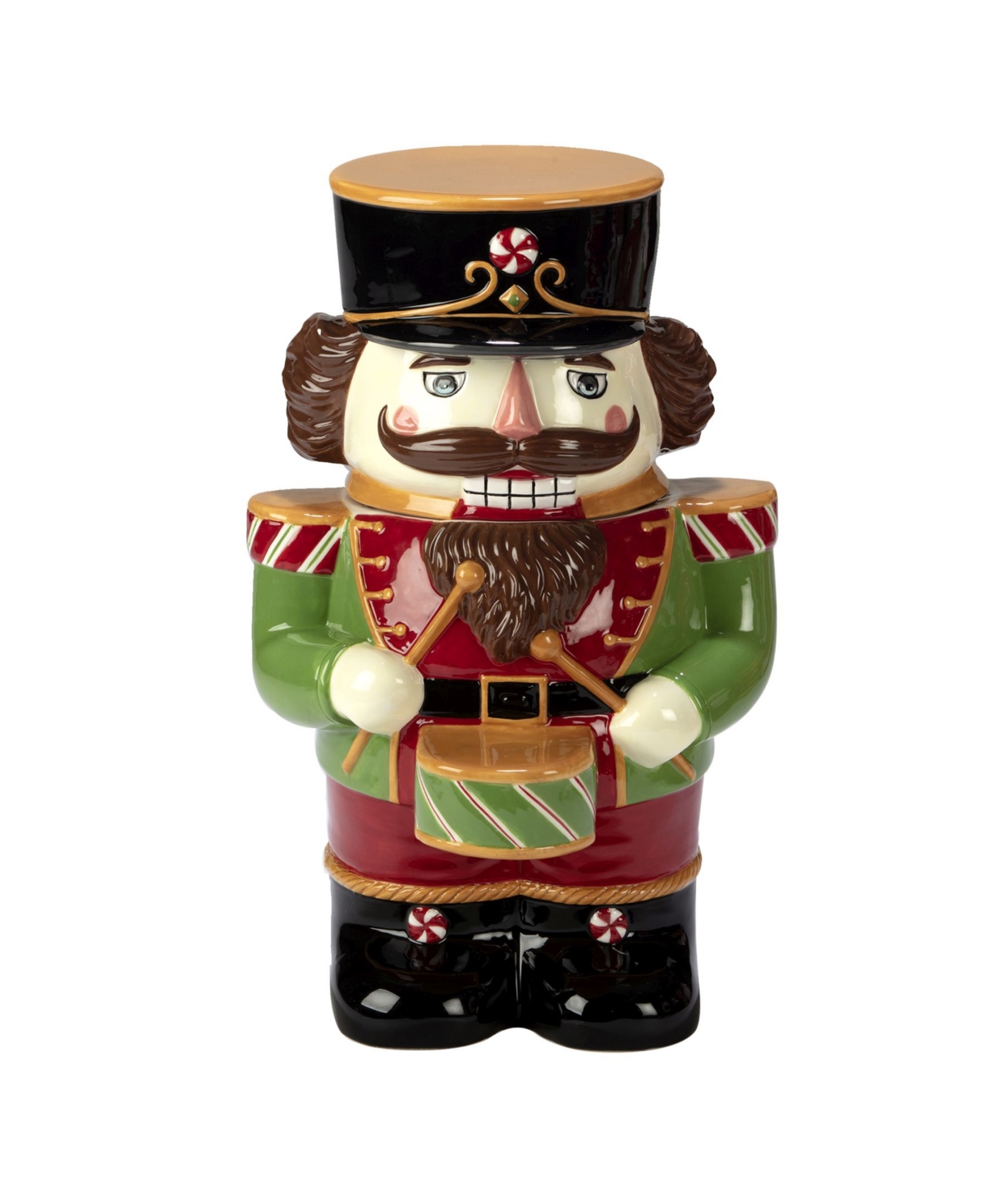 Click here for Holiday Magic Nutcracker 3D Cookie Jar - Red  Gree... prices