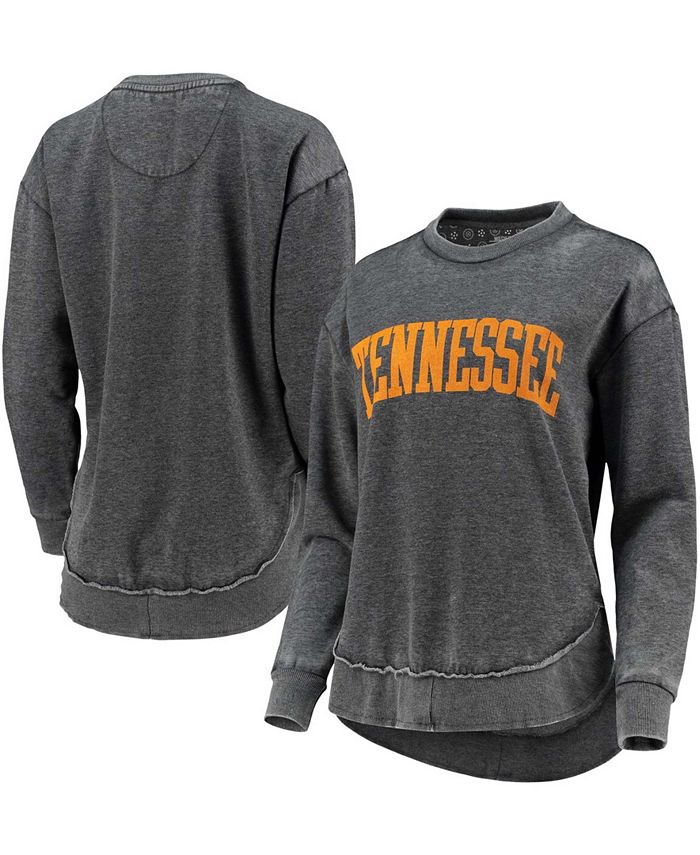 Pressbox Women's Black Tennessee Volunteers Vintage-Like Wash Pullover ...