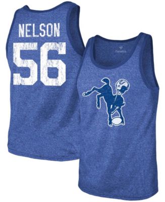 Men's Quenton Nelson Heathered Royal Indianapolis Colts Name Number Tri ...