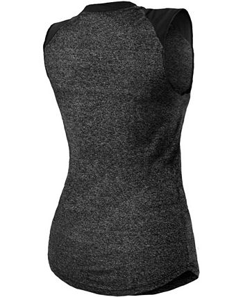 Majestic Women's Black Las Vegas Raiders Retro Tri-Blend Raglan Muscle ...