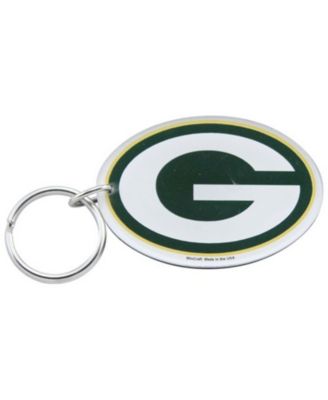 White Green Bay Packers High Definition Logo Keychain - Macy's