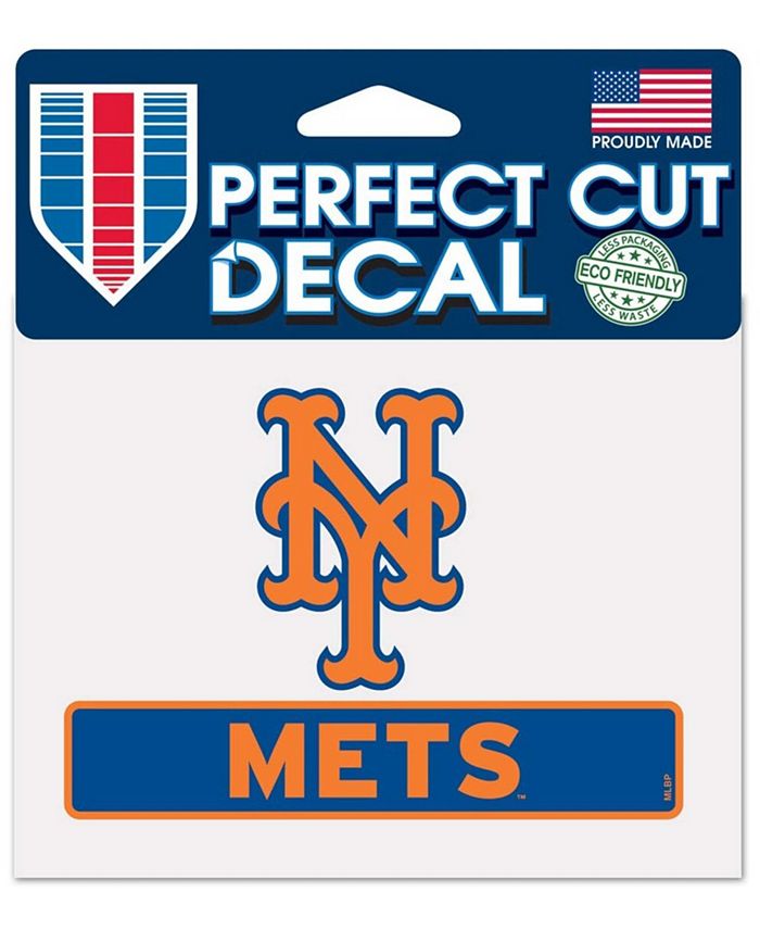 Wincraft Multi New York Mets 4" x 5" Perfect Cut Logo Slogan Decal - Macy's