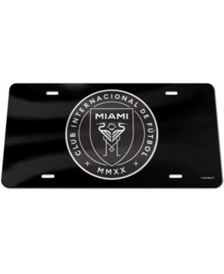 Black Inter Miami CF Laser Cut License Plate - Macy's