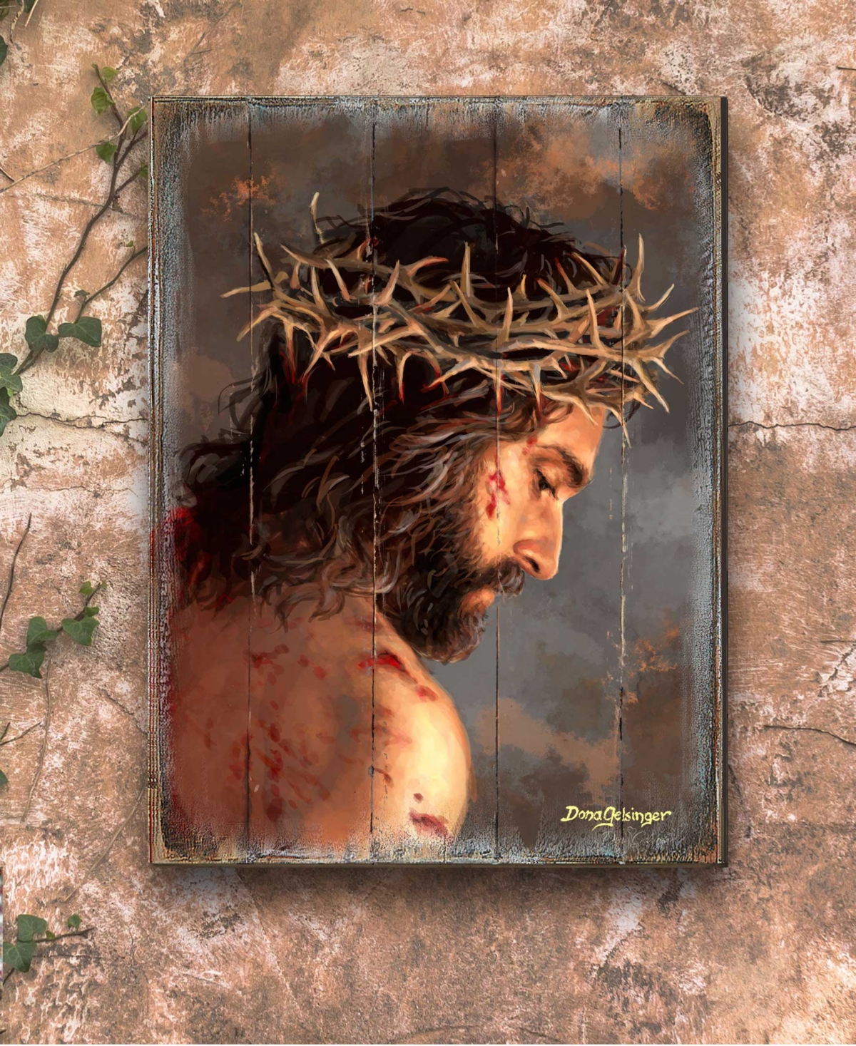 Click here for Designocracy Solemn Night Jesus Wooden Wall or Fre... prices