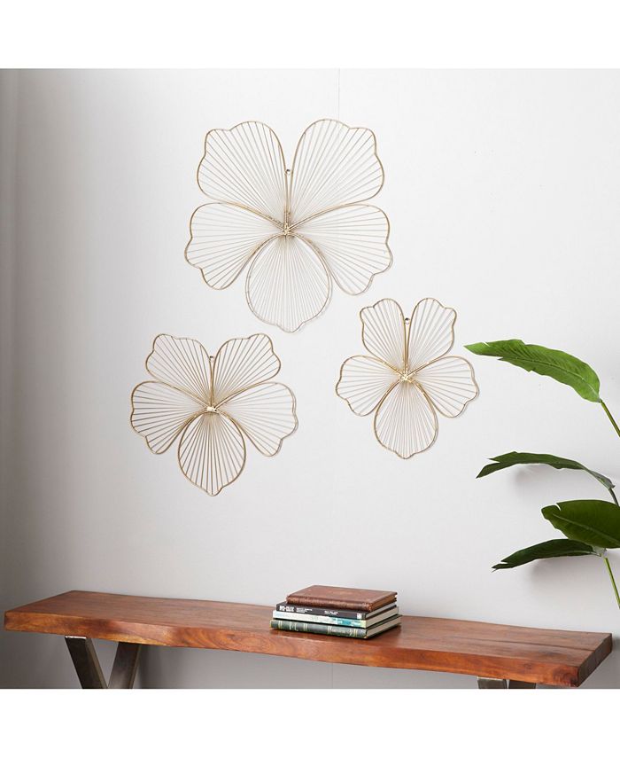 CosmoLiving by Cosmopolitan Glam Wall Decor, Set of 3 - Macy's