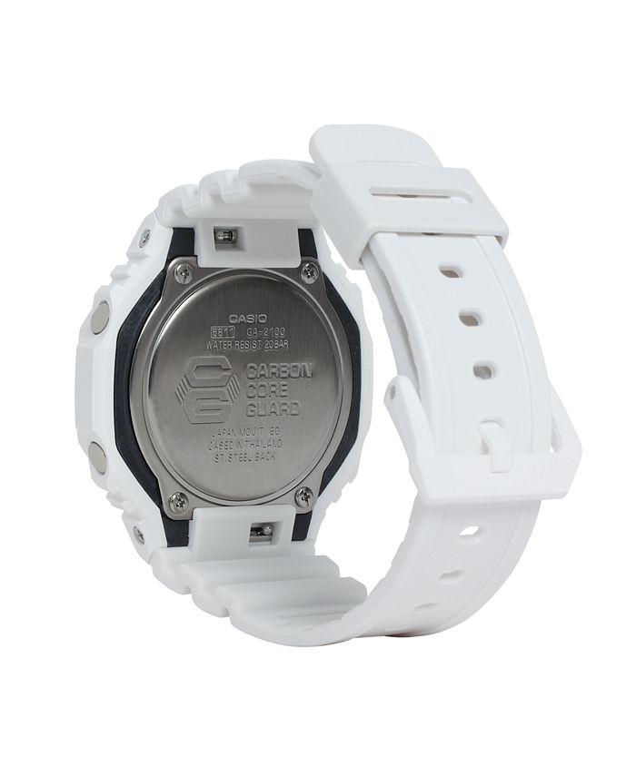 G-Shock Men's White Resin Watch, 45.4mm & Reviews - All Watches ...