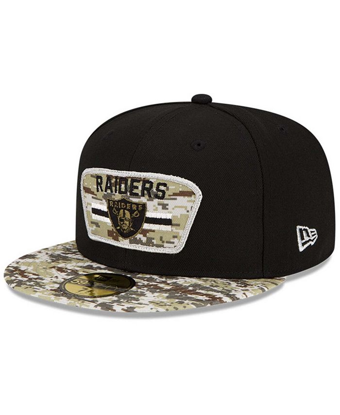 New Era Men's Black-Camouflage Las Vegas Raiders 2021 Salute To Service 59FIFTY Fitted Hat - Macy's