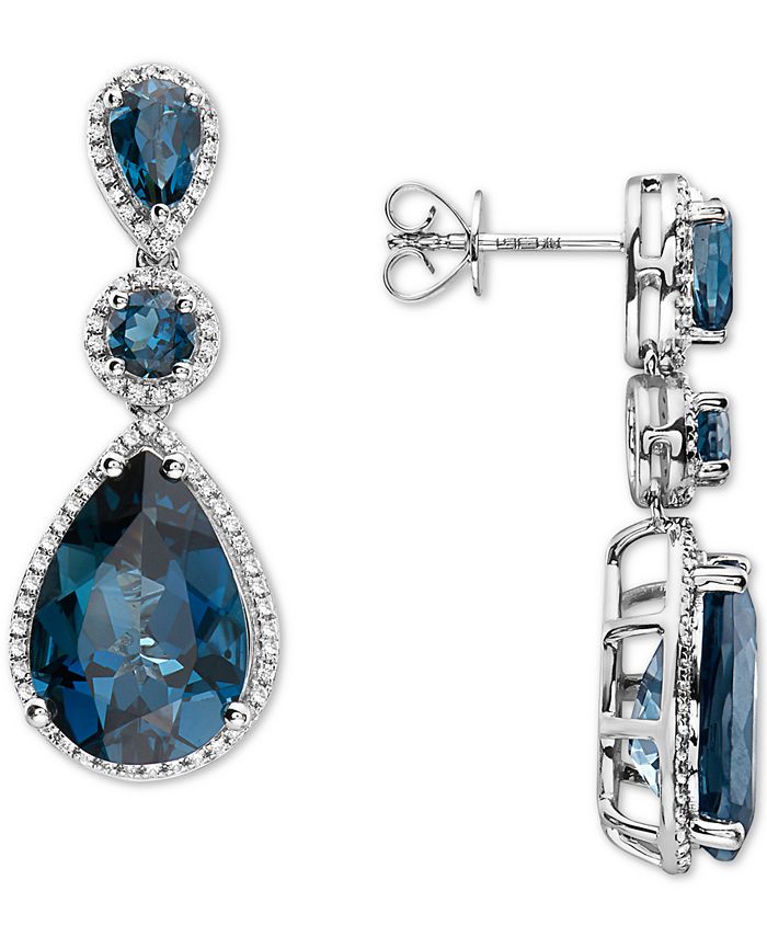 EFFY Collection EFFY® London Blue Topaz (1-1/2 ct. t.w.) & Diamond (3/8 ...
