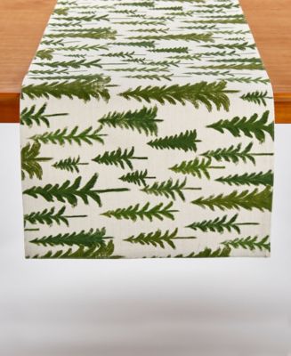 Tree Farm Printed Table Runner, 72" x 14" - Macy's