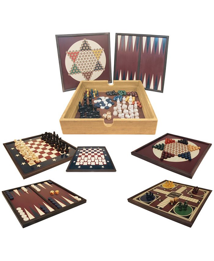 Areyougame 5-in-1 Wood Game Set - Macy's