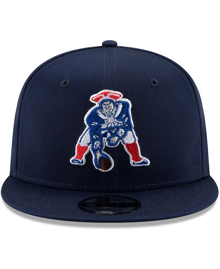 New Era Men's Navy New England Patriots Throwback 9Fifty Adjustable ...