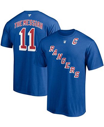 Fanatics Men's Mark Messier Blue New York Rangers Authentic Stack ...