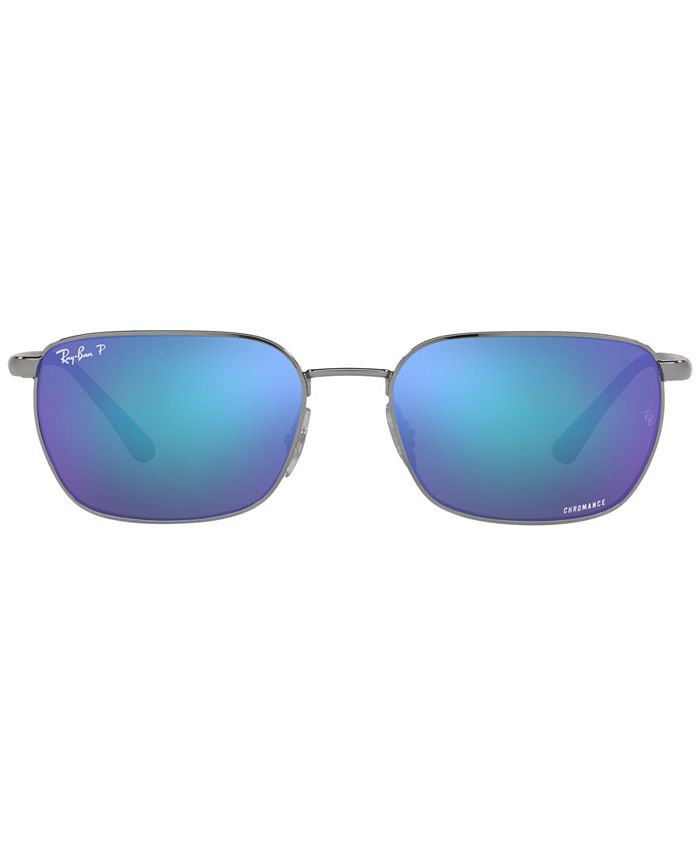 Ray-Ban Unisex Polarized Sunglasses, RB3684CH 58 - Macy's