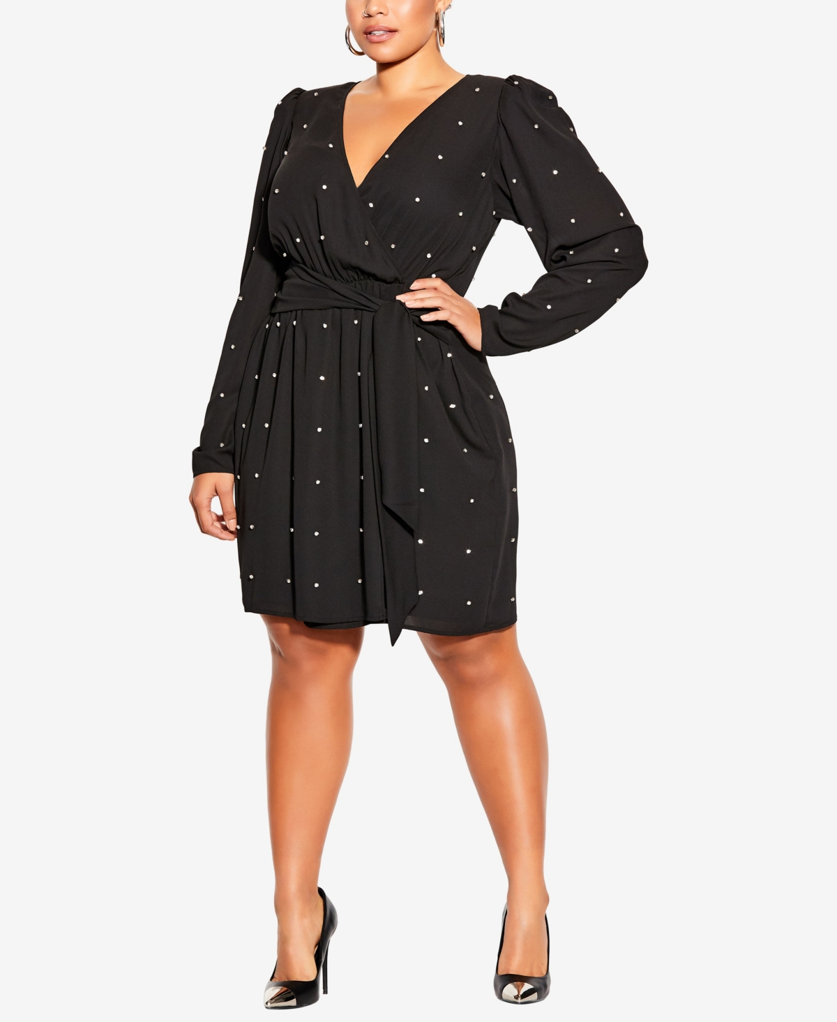City Chic Trendy Plus Out All Night Dress In Black | ModeSens