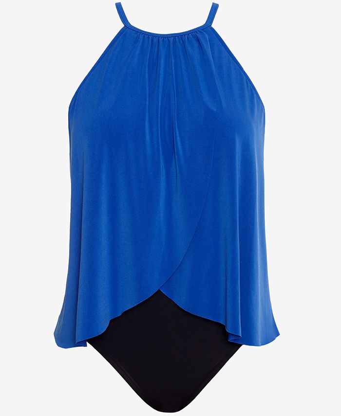 Magicsuit Aubrey Draped Halter One-Piece Swimsuit & Reviews - Swimsuits ...