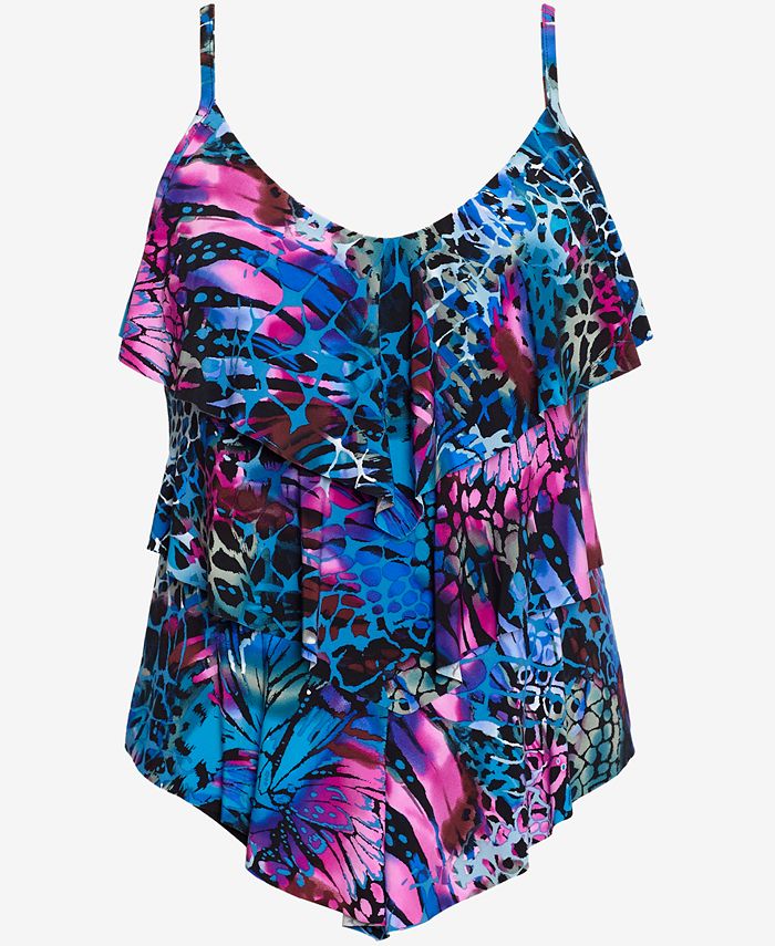 Magicsuit Rita Tiered Tankini Top - Macy's