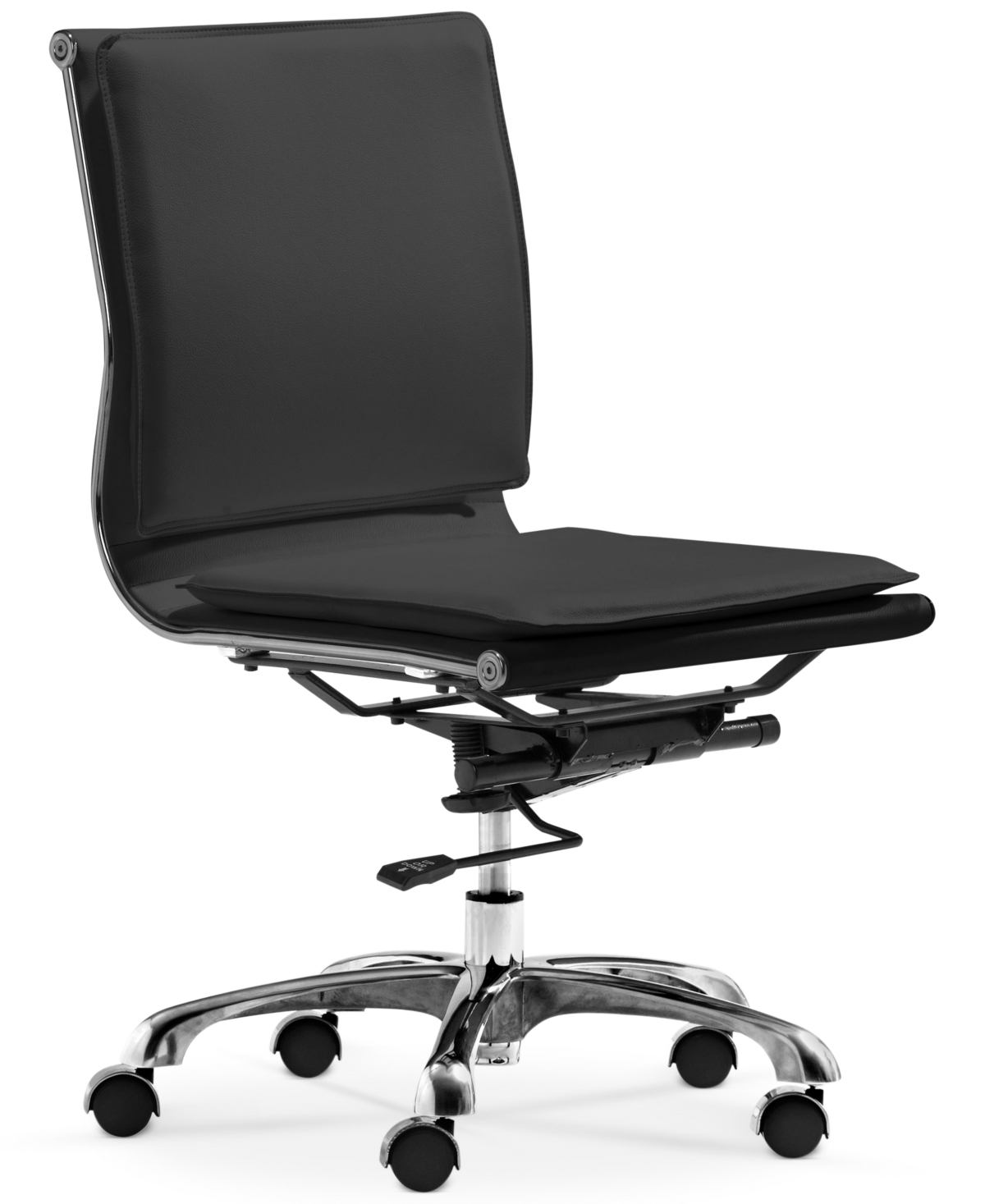 Click here for Zuo Lider Plus Armless Office Chair - Black prices