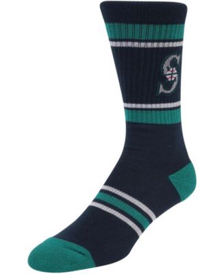 Men's Navy Seattle Mariners Stripe Crew Socks - Macy's