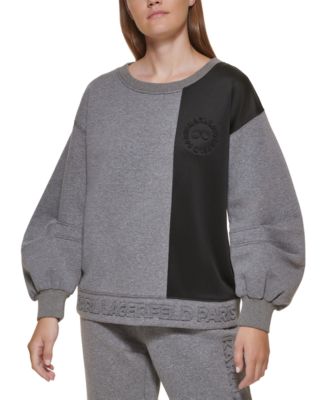 Karl Lagerfeld Paris Colorblocked Top - Macy's